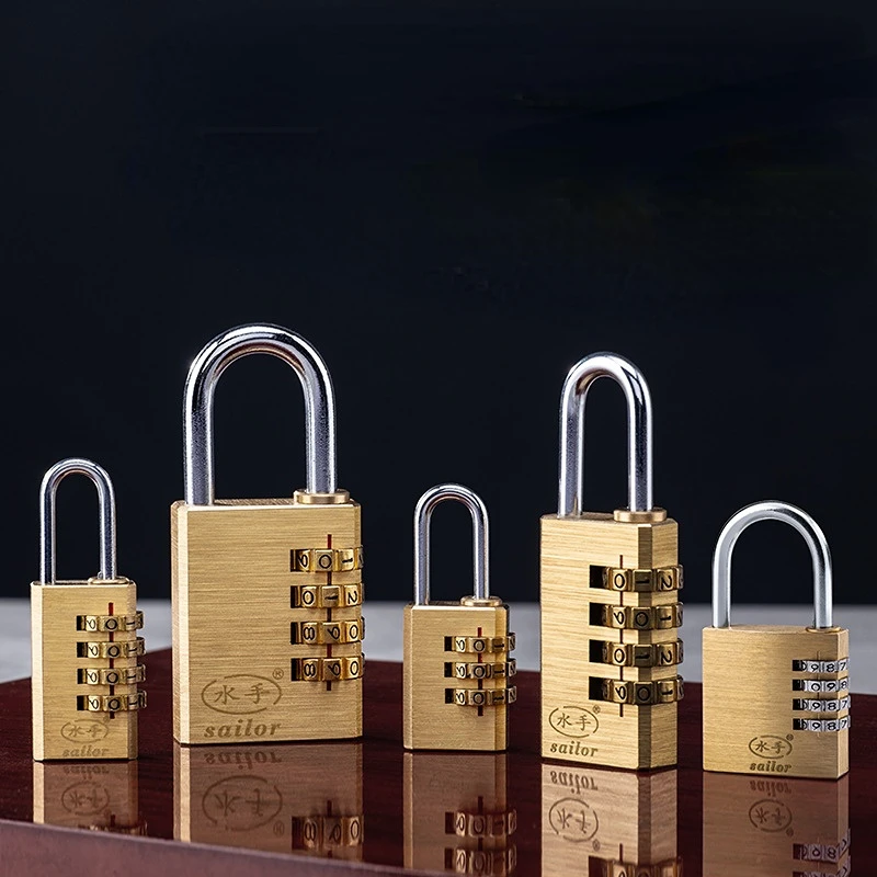 Solid Brass Copper Security Padlock Password Combination Code Lock for ...