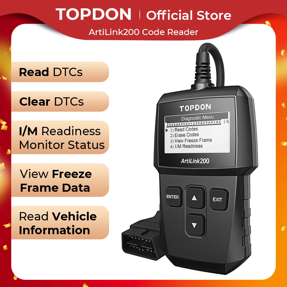 TOPDON-AL200-OBD2-Scanner-Code-Reader-Car-Tool-D-Automotive-Diagnostic ...