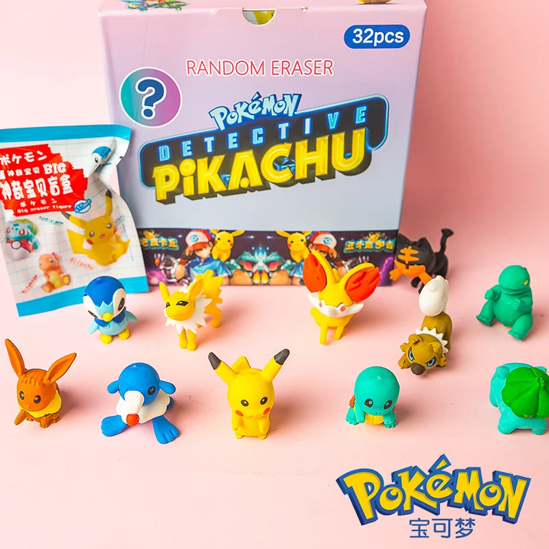 Erasers Pokemon Pikachu | Stationery Pokemon | Anime Assembled Figures ...