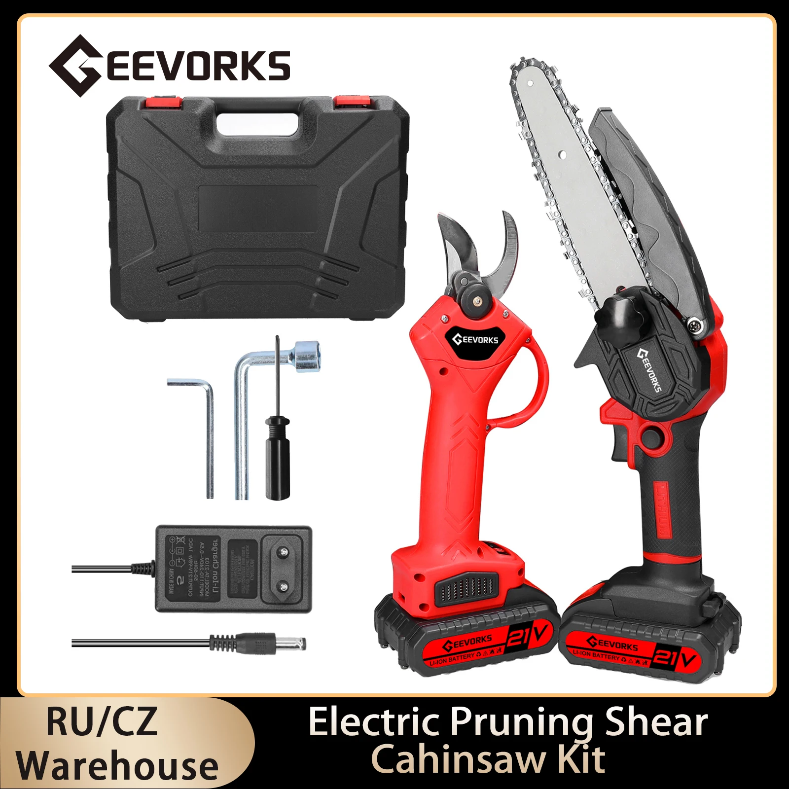 Geevorks-21V-6inch-Portable-Electric-Chainsaw-30mm-Cordless-Pruning ...