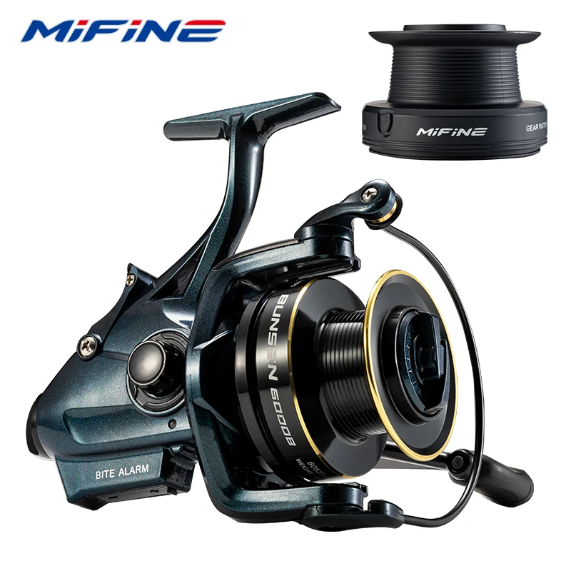 MIFINE BUNSEN Spinning Fishing Reel with Fish Bite Alarm Indication ...