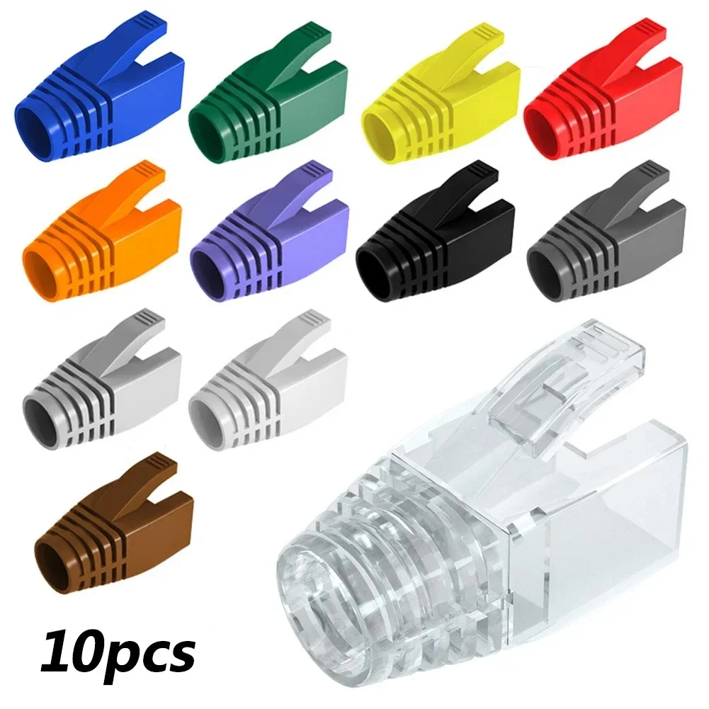 10Pcs-RJ45-Caps-Cat6a-Cat7-RJ45-Network-Ethernet-Cable-Connectors-Cover ...