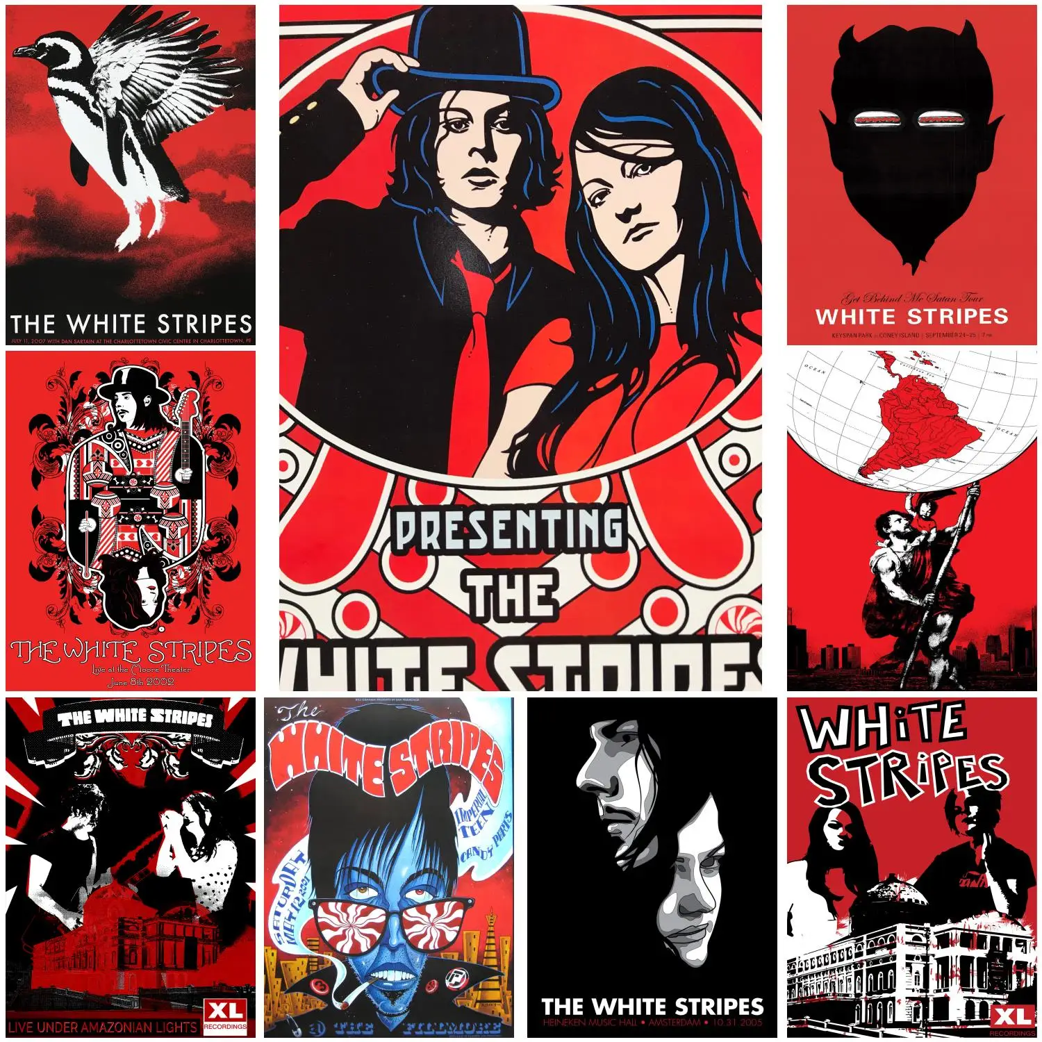 The-White-Stripes-Poster-Decorative-Painting-Canvas-Poster-Gift-Wall ...