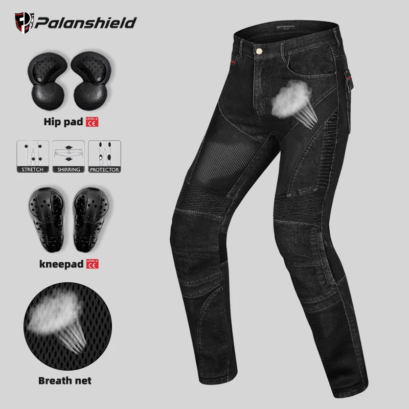 Summer Riding breath Net Motorcycle Riding Jeans Outdoor Man Pants ...