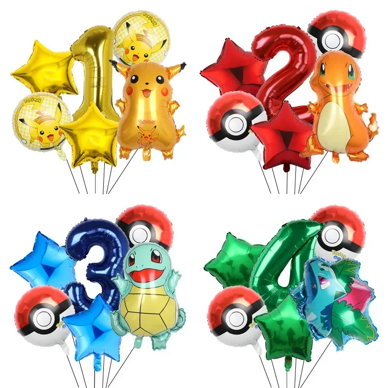 Globos de Pokémon Pikachu, decoración de fiesta de Baby Shower ...