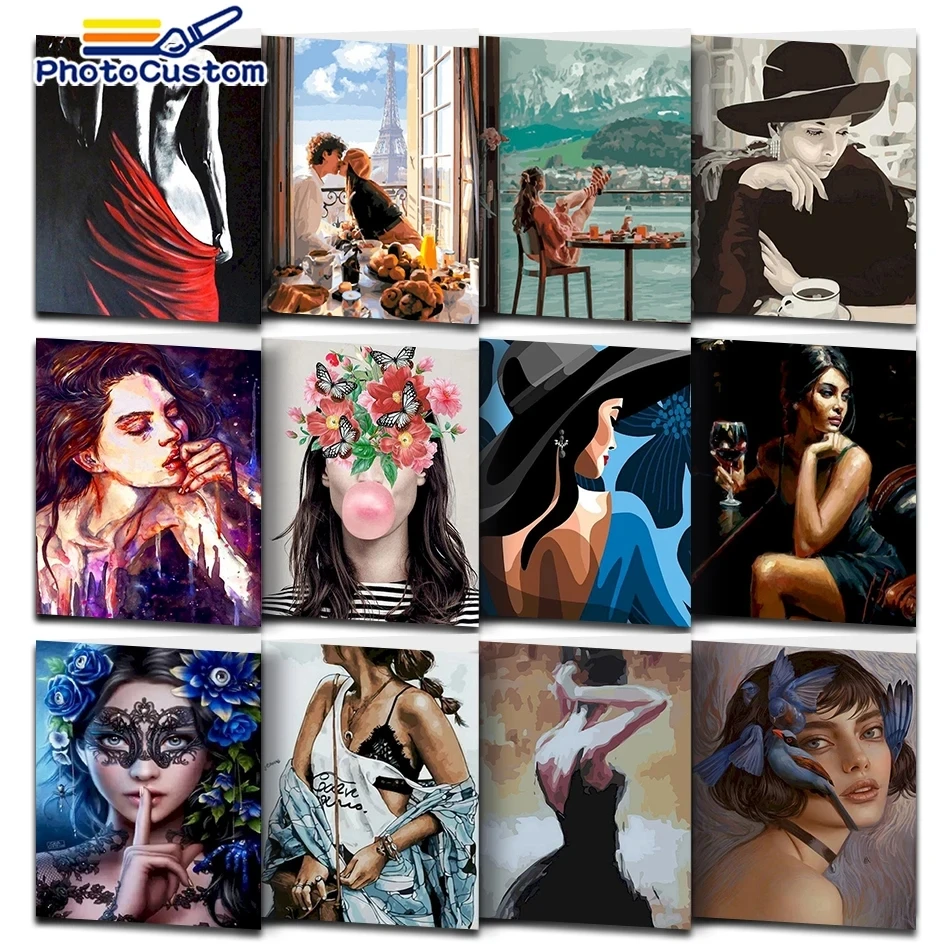 PhotoCustom-60x75cm-DIY-Painting-By-Numbers-Portrait-Handpainted-Gift ...