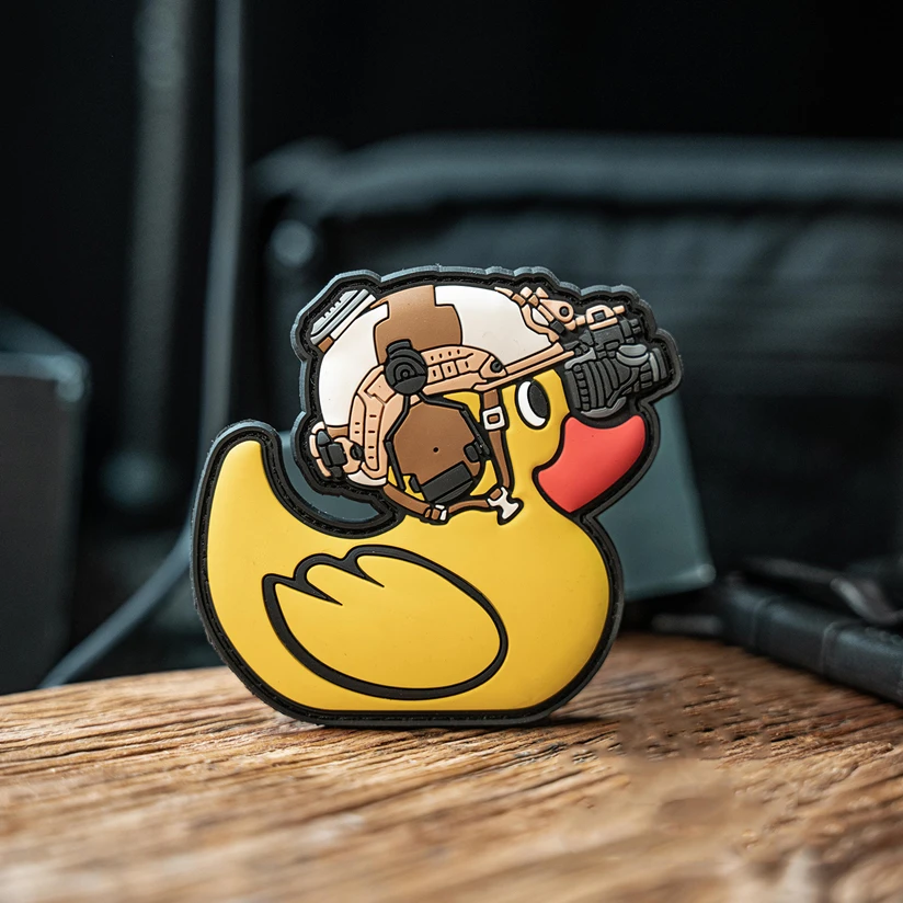 Parche-de-pato-amarillo-grande-de-PVC-3D-dispositivo-de-visi-n-nocturna ...