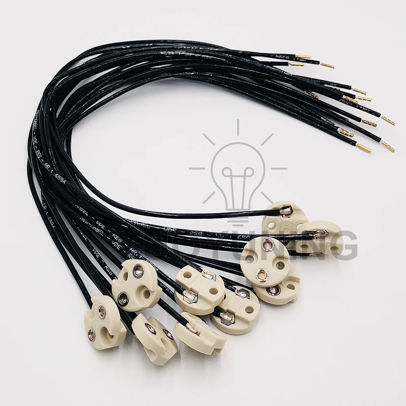 10pcs Original 830 Lamp Base 24V 120W 150W With Cables Ceramics Light ...