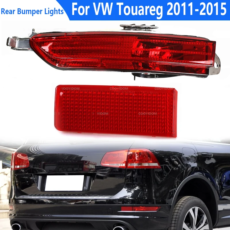 Luces reflectoras de parachoques trasero de coche para VW Touareg 2011 ...