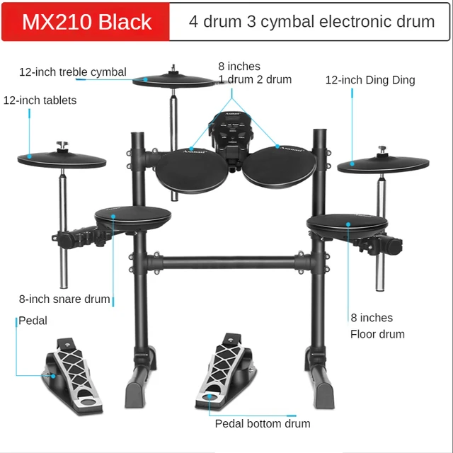 Adult Profession Electronic Drum Kick Pedal Trigger Electronic Drum ...