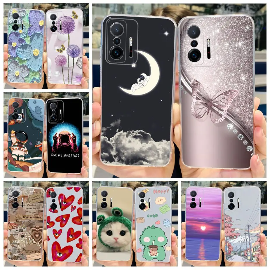 For Xiaomi 11T Pro Case New Fashion Back Cover Silicone Soft TPU Phone ...