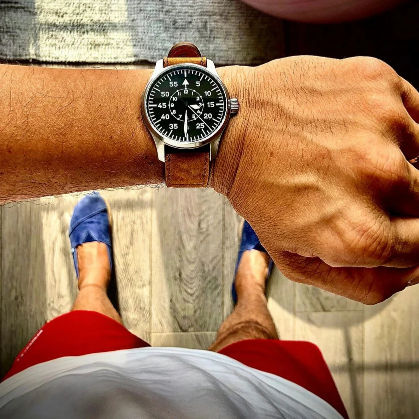 Homage-Flieger-Watch-Pilot-Type-b-Automatic-Wristwatch-Men-Swiss ...