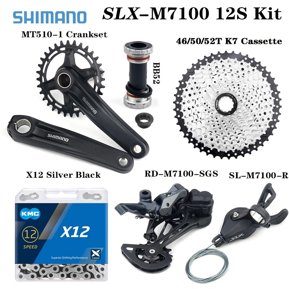 SHIMAN0-Deore-SLX-M7100-1X12S-Groupset-Shift-Lever-Rear-Derailleur-MS ...