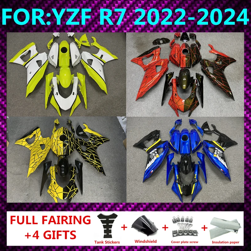 NEW-ABS-Motorcycle-full-Fairing-Kit-fit-For-Yamaha-YZF-R7-2022-2023-YFZ ...