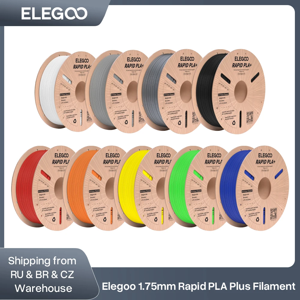 ELEGOO-PLA-Plus-3D-Printer-Filament-Suporta-30-600mm-velocidade-de ...