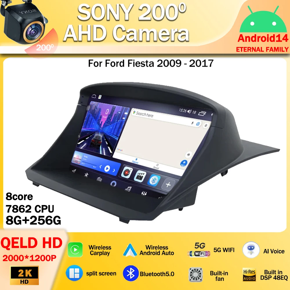 Android-14-For-Ford-Fiesta-2009-2017-Car-Radio-Multimedia-Video-Player ...