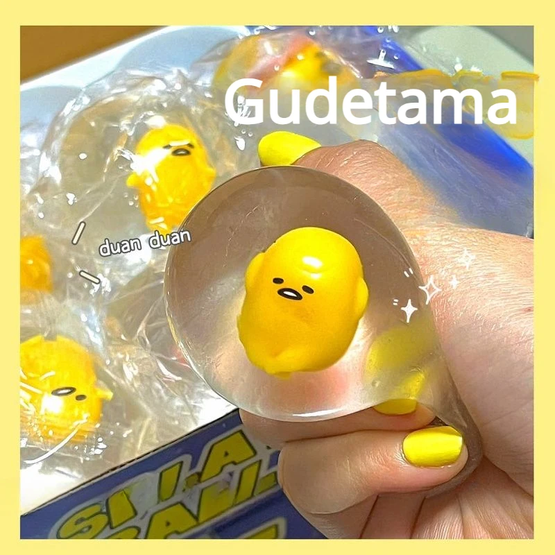 Sanrio-juguetes-de-descompresi-n-de-Gudetama-de-Anime-Kawaii-bola ...