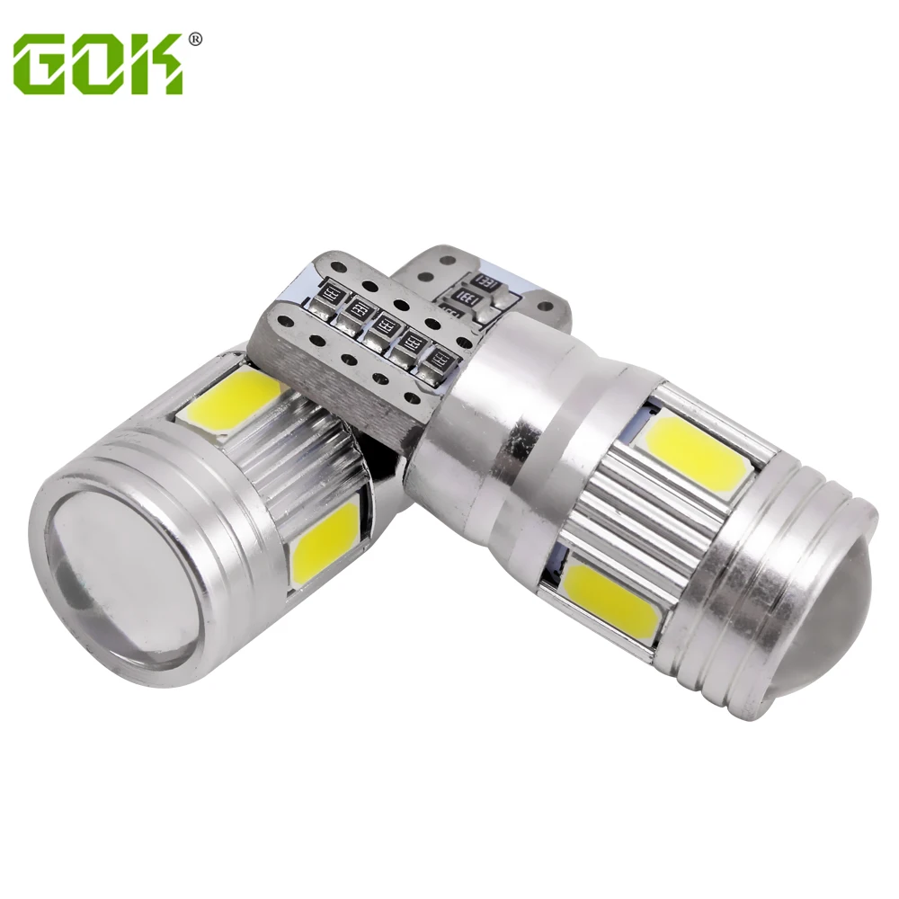 2x-Car-5W5-LED-Bulb-T10-W5W-LED-Signal-Light-Canbus-12V-6000K-Auto ...