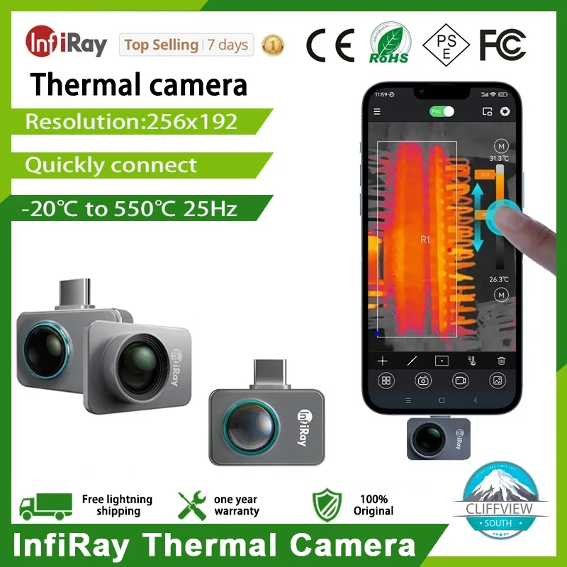 InfiRay-P2-Pro-Thermal-Camera-for-iPhone-iOS-Android-USB-Type-C-256x192 ...