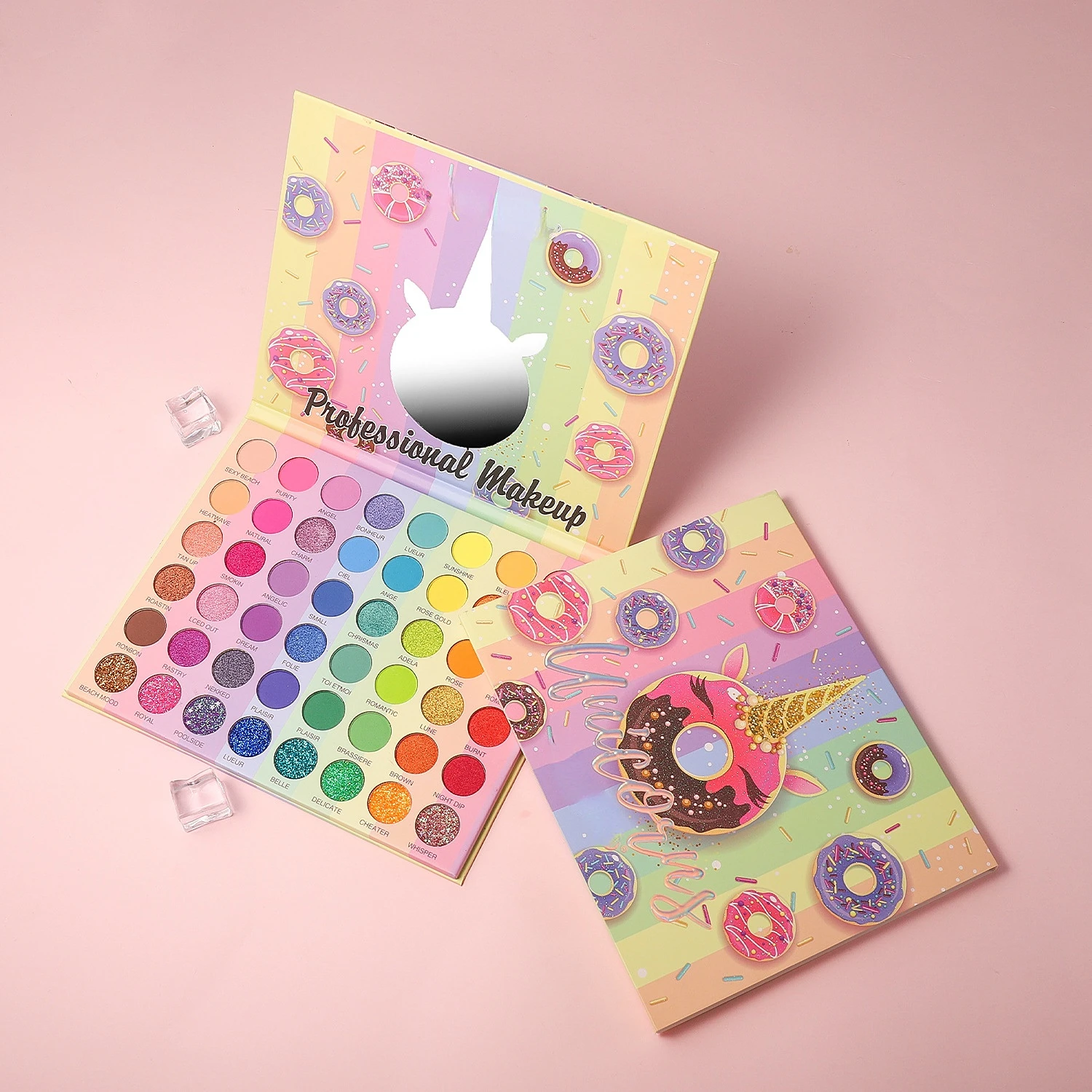Doughnut Cute Pattern 48 Color Pearlescent Matte Large Plate Neon ...