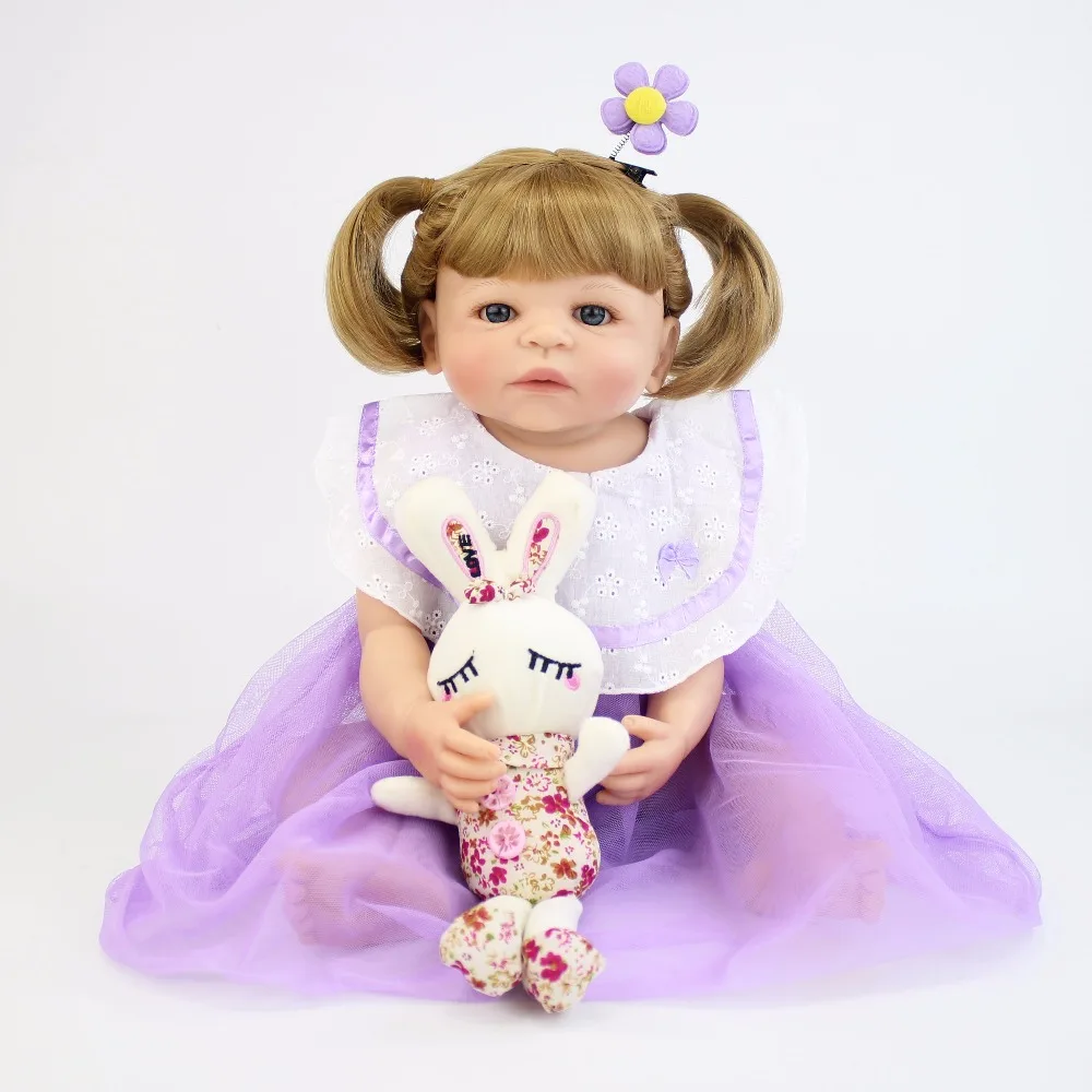 RUMOCOVO® Poupée Reborn Réaliste En Silicone Pour Filles, 55cm, Jouet ...