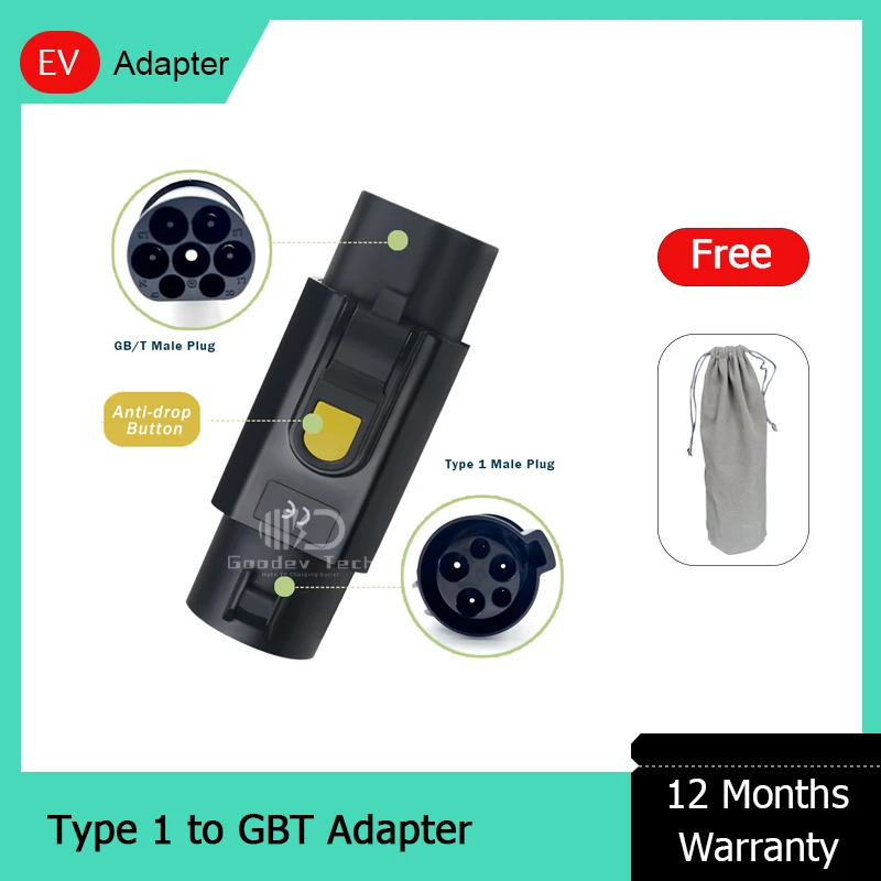 Anti-Drop-32A-7KW-EV-Charger-Adapter-Type-1-J1772-to-Gbt-Connector ...