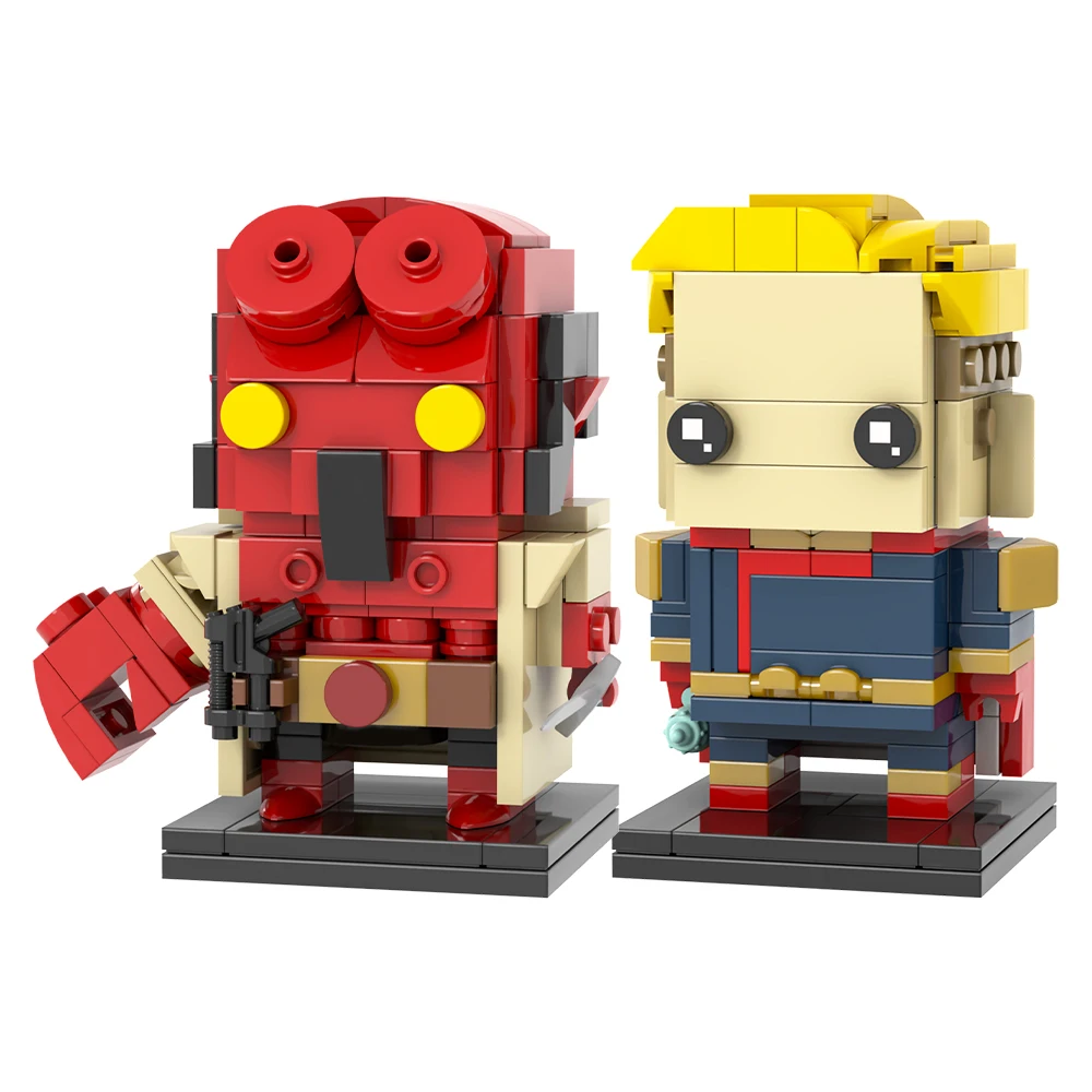 MOC-Hell-Boys-Homelander-Brickheadz-Heroes-Sci-Fi-Movie-Figures ...