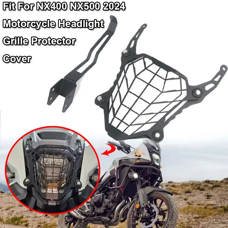 Fit-For-HONDA-NX400-NX500-NX-400-NX-500-2024-New-Motorcycle-Accessories-Headlight-Grille ...
