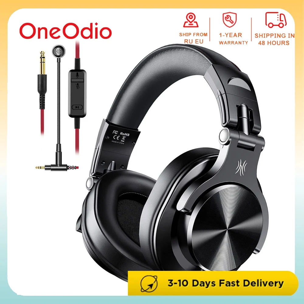 Oneodio A71 Studio Wired Dj Headphones With Microphone Stereo Earphone ...