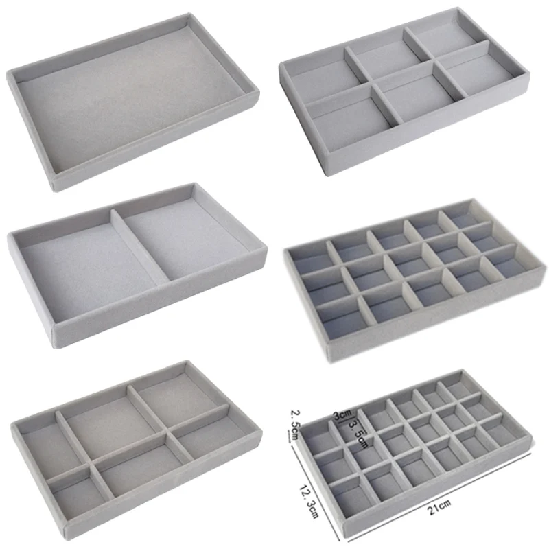 Velvet-Jewelry-Display-Tray-Case-Hot-Sales-Stackable-Exquisite ...