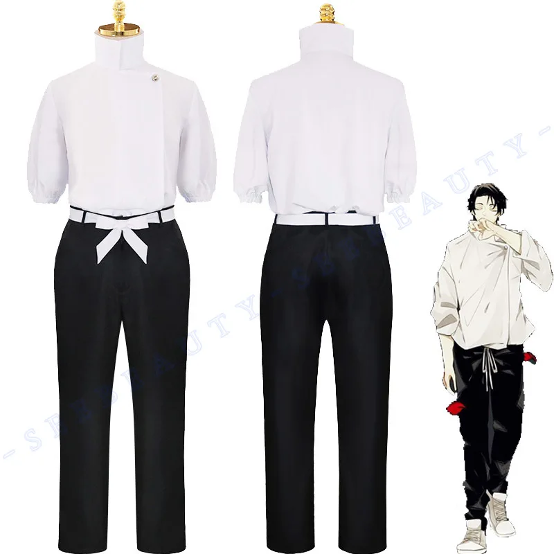 Yuta Okkotsu Cosplay Costume Anime Jujutsu Kaisen Uniform White Top ...