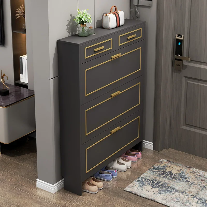 Entryway-Modern-Shoe-Rack-Free-Shipping-Black-Hallway-Shoe-Rack-Large ...