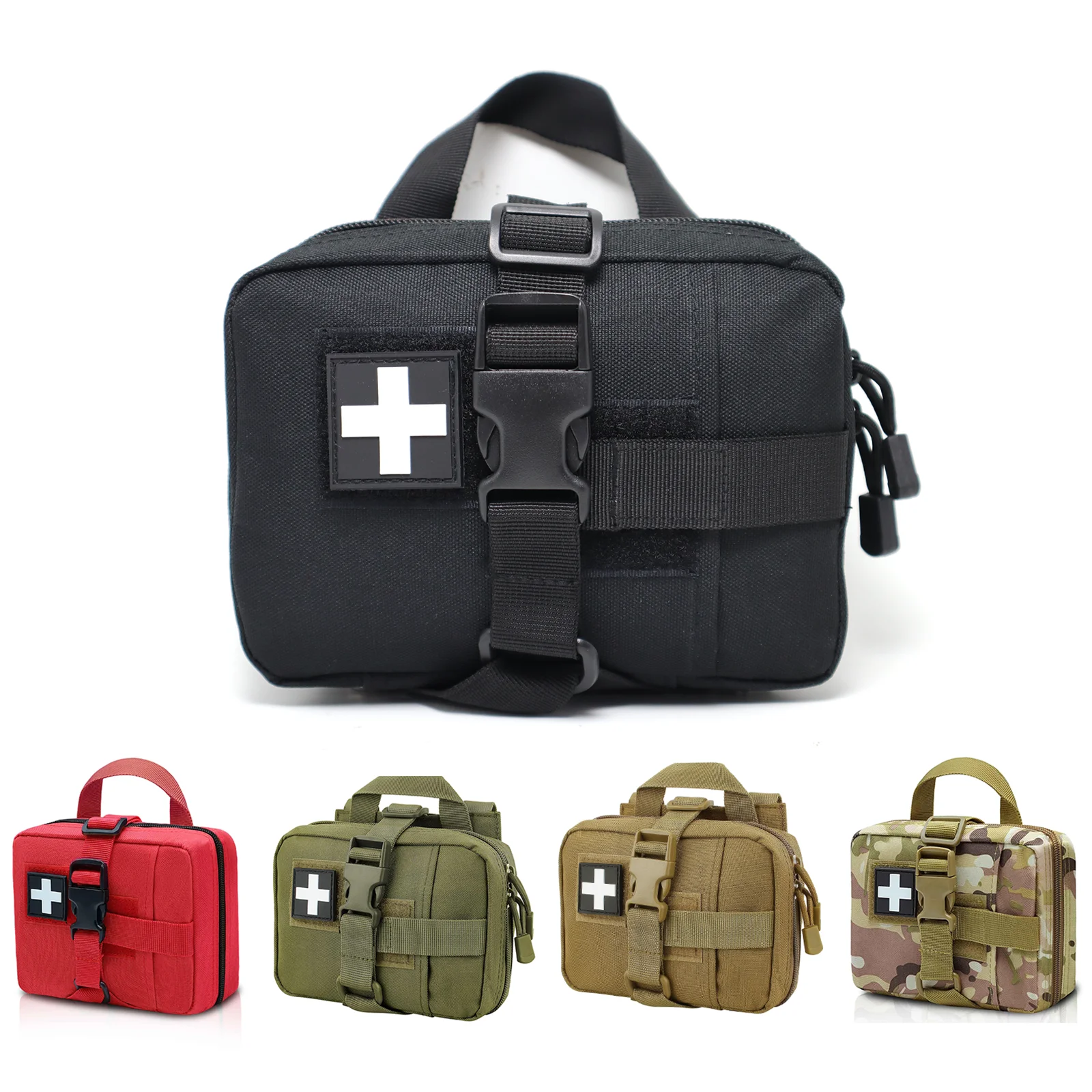 Survival First Aid Kits Tactical EMT Pouch Rip Away Molle Medical ...