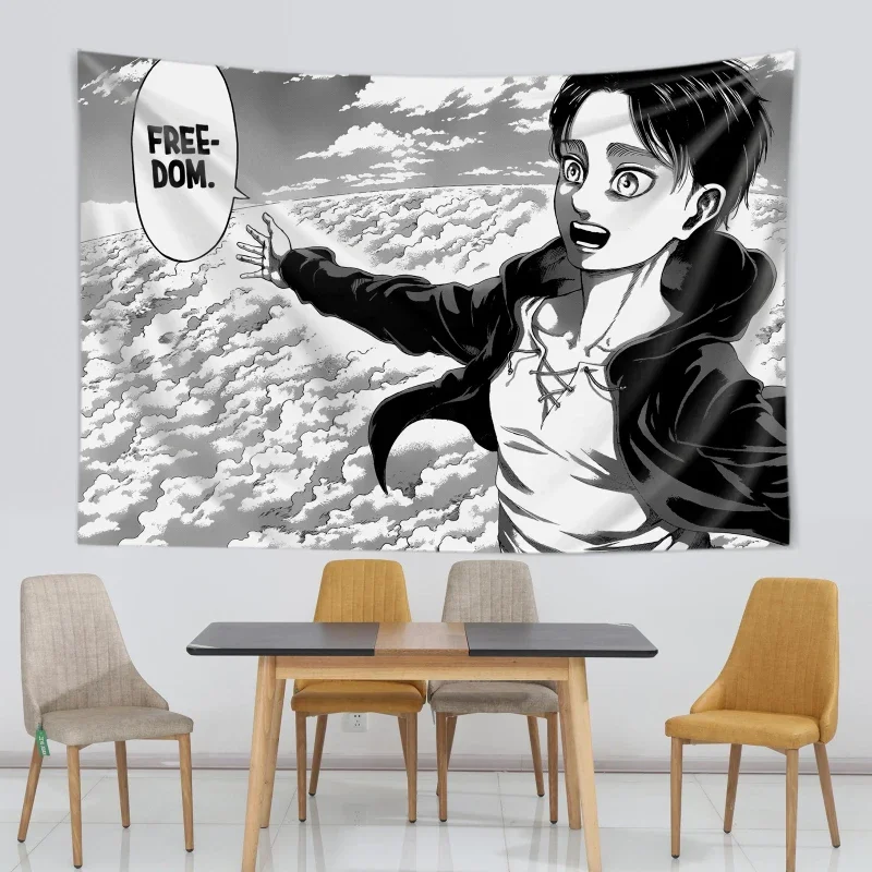 Eren-Yeager-Liberdade-Manga-Cartaz-Wall-Art-Anime-Kawaii-Attack-on ...