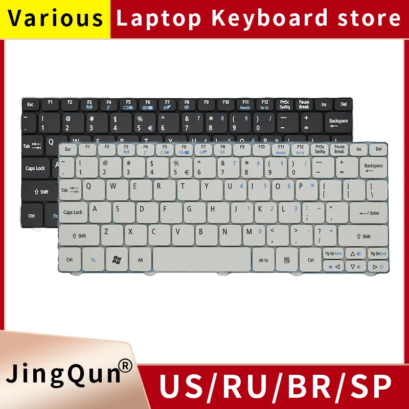 US-Russian-Laptop-Keyboard-For-Acer-Aspire-One-D255-D256-D257-D260-D270 ...