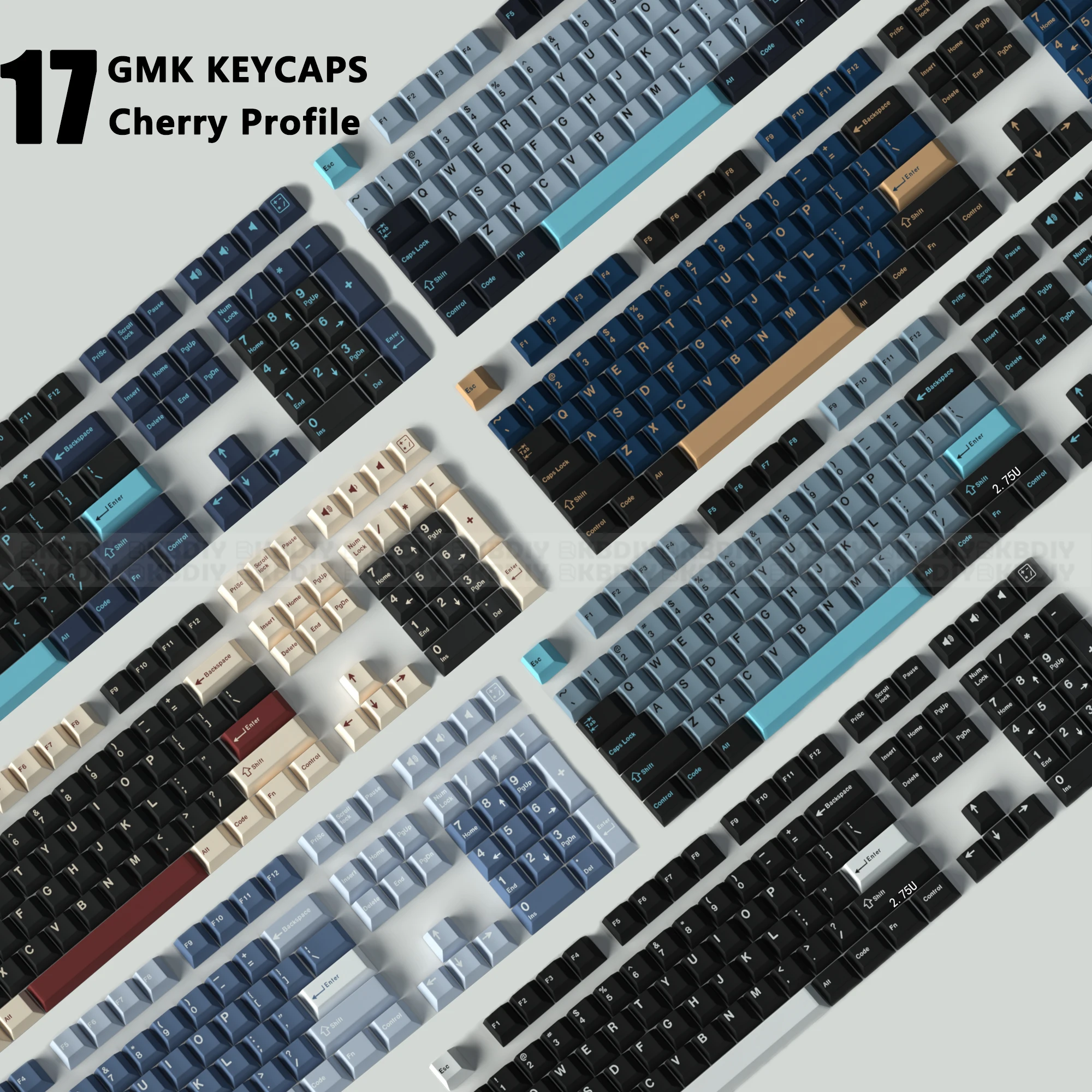 KBDIY GMK Keycap Perfil de cereza doble disparo PBT ABS teclas para teclado mecánico GMK 8008 ...
