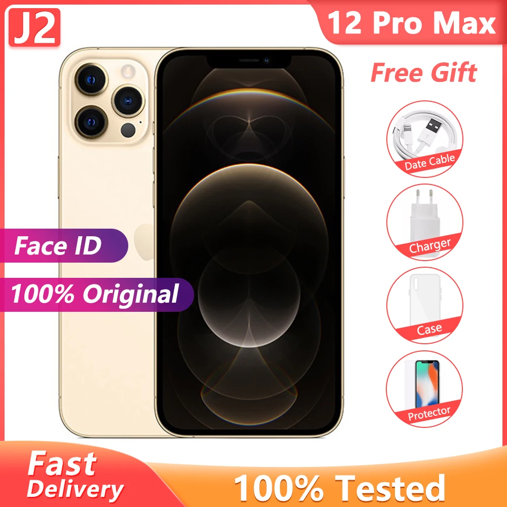 Original Apple Iphone 12 Pro Max Used Cellphone 6gb +128gb/256gb 6.7 ...
