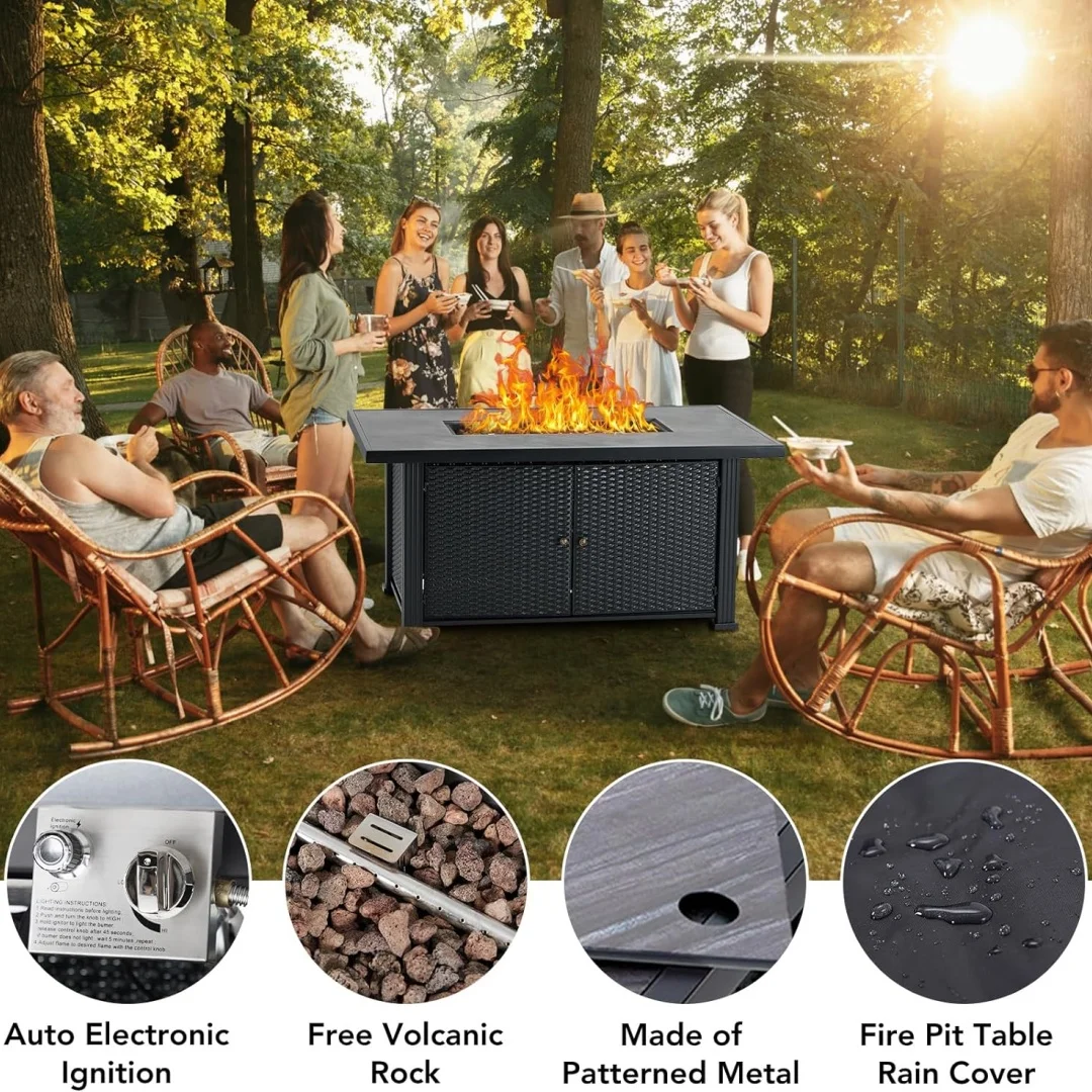 52″ Propane Fire Pit Table – Beyond Just Camping