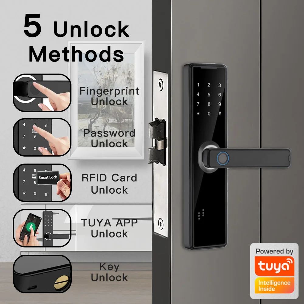 Phipulo-Bluetooth-Biometric-Fingerprint-Door-Lock-Smart-Lock-Tuya-App ...