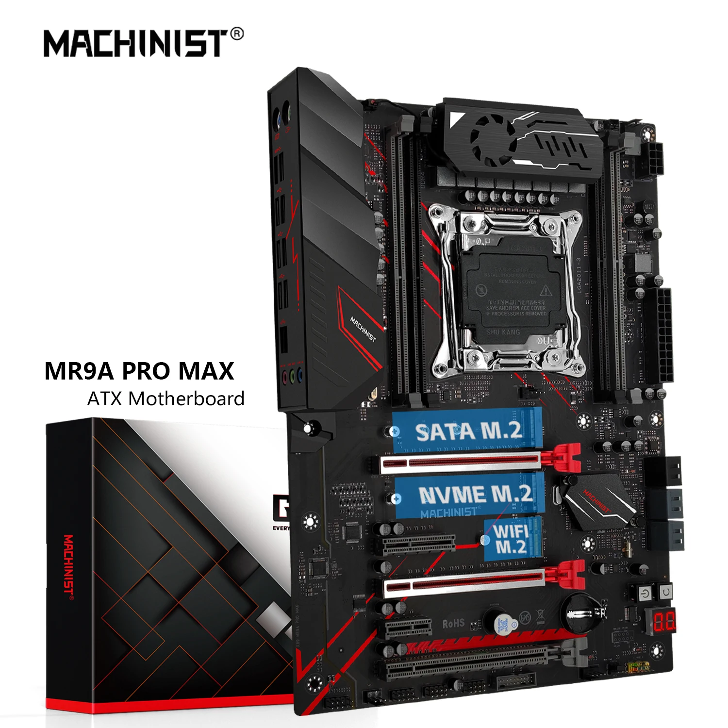 MACHINIST-MR9A-PRO-MAX-Motherboard-X99-LGA-2011-3-Support-Xeon-E5-2666 ...
