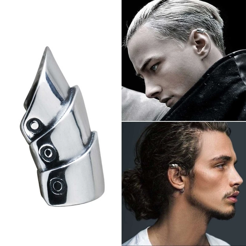 Armour earcuff earrings non piercing no hole men ear cuff cool jewelry ...