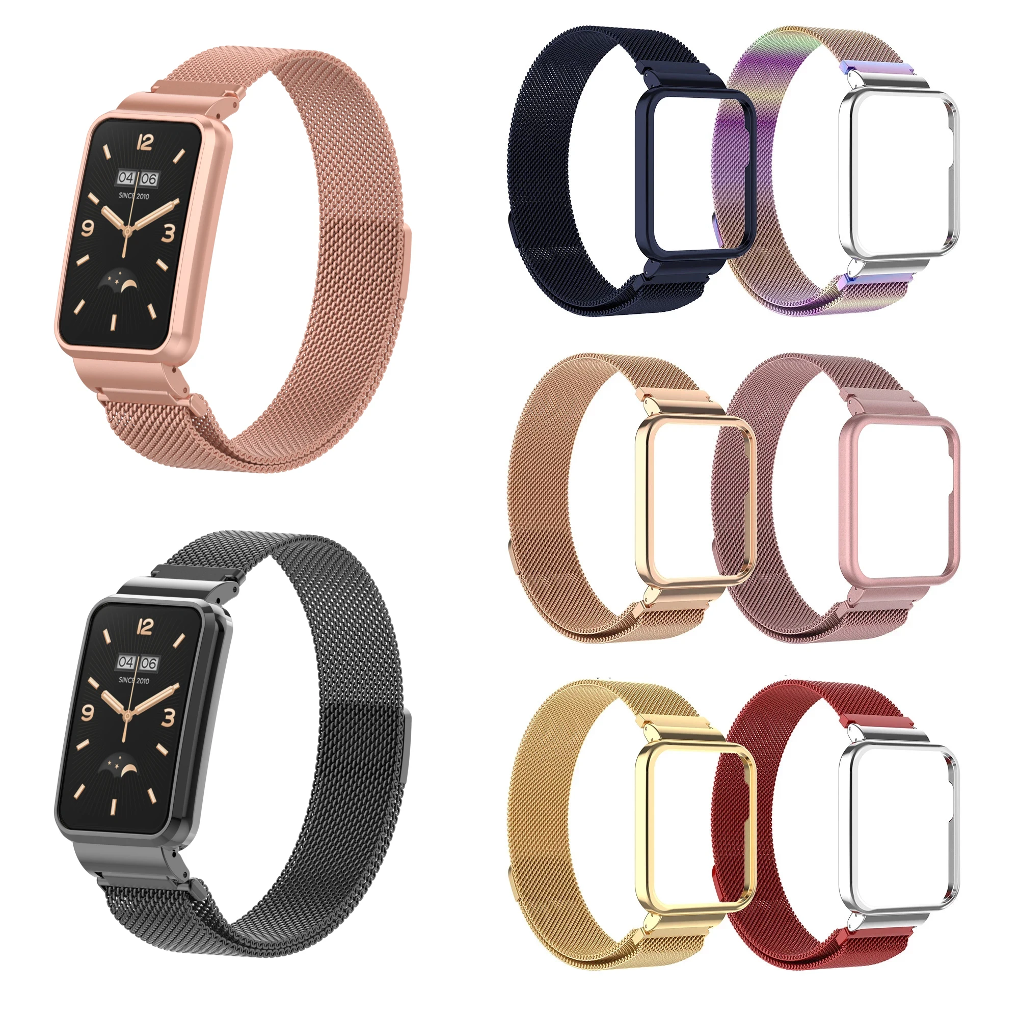 Strap For Xiaomi Mi Band 7 Pro Band Mi Band 7Pro With Metal Protector Strap For Xiaomi Mi Band 7 Pro Band Mi Band 7Pro With Metal Protector