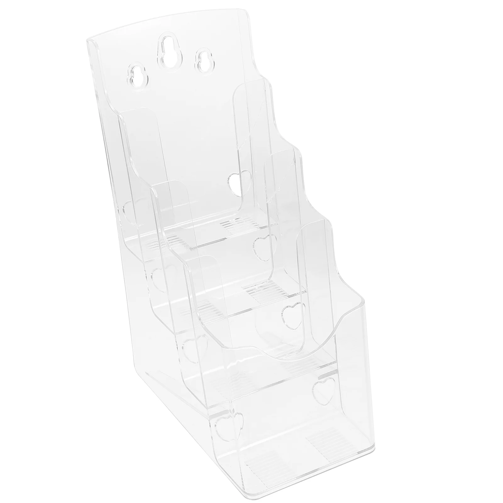 Pamphlet-Holder-Folding-Rack-Display-Shelf-Document-Stand-Clear ...