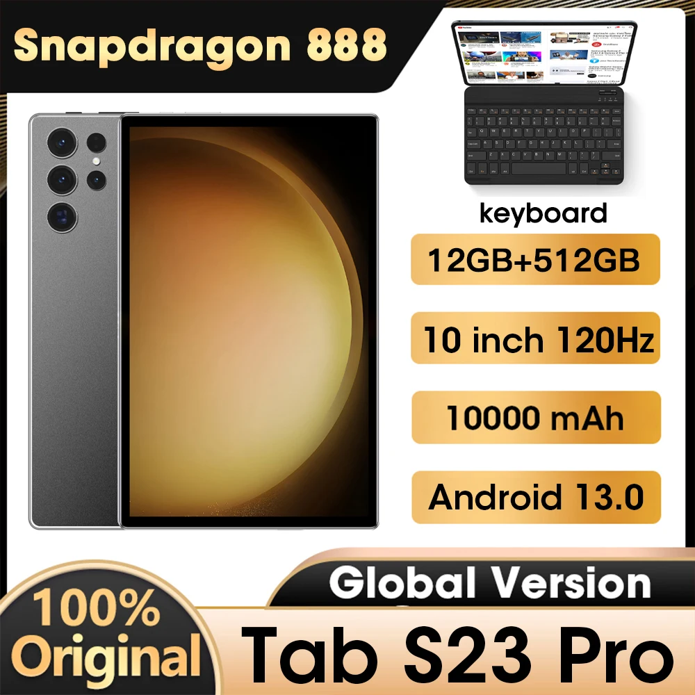 Tab-S23-Pro-tableta-de-10-pulgadas-Snapdragon-888-Android-13-12GB-512GB ...