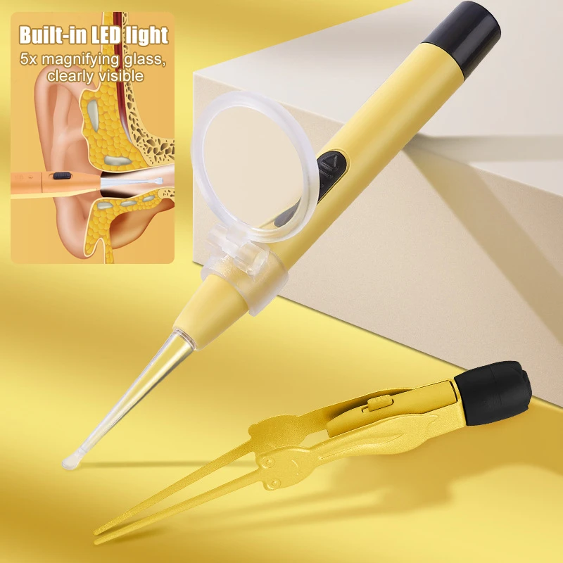 Smart Visual Ear Pick With Light Ear Pick Ear Spoon Shiny Creative ...