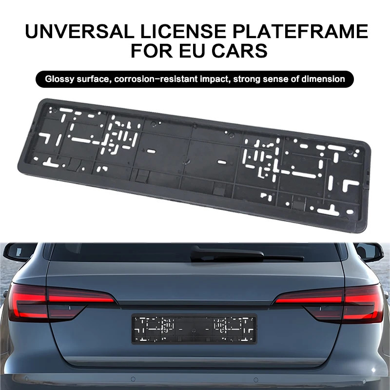 1-pcs-open-size-Black-European-License-Plate-Frame-Auto-Accessory ...