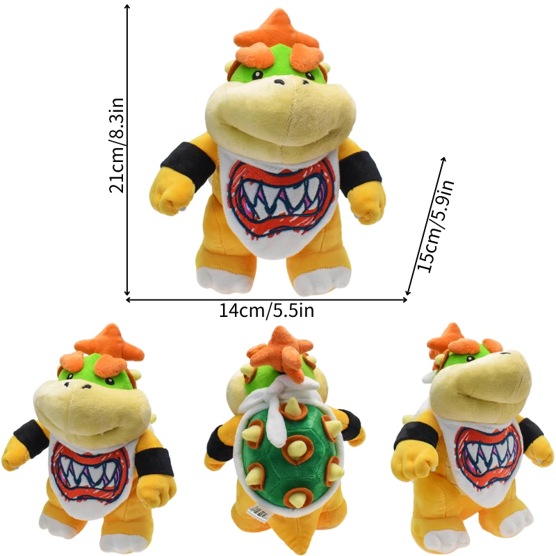 Peluche de Mario Bros, Bowser Jr., Princesa Peach, Yoshi, Ludwig ...