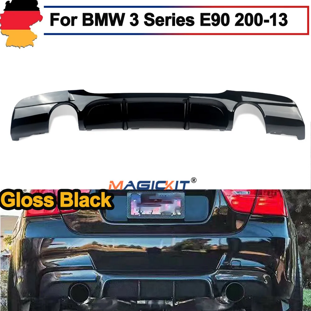 Magickit For Bmw 3' E90 E91 M Sport Rear Diffuser Splitter Valance 335i ...
