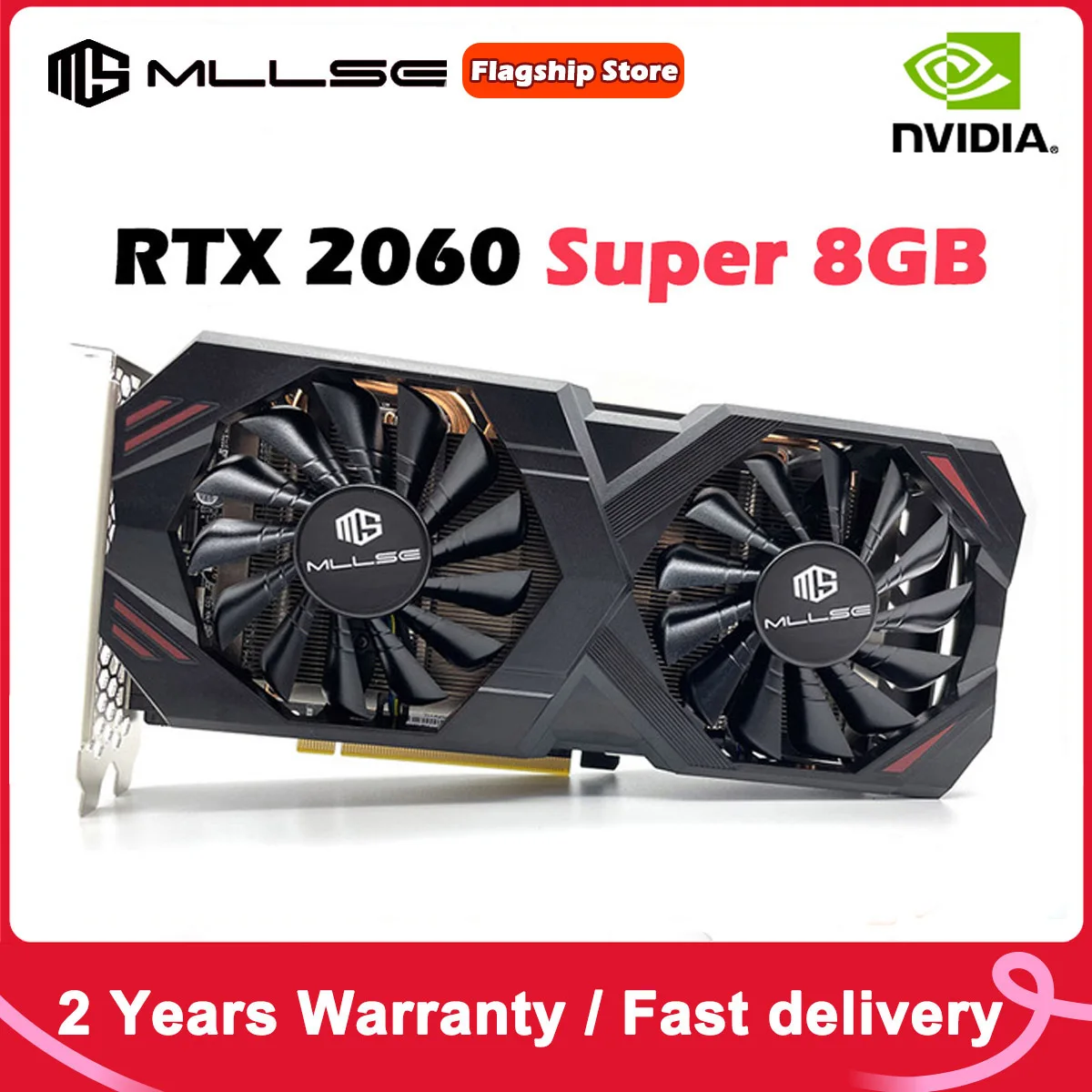 Mllse rtx 2060 super 8gb placa gráfica gddr6 256bit pci express 3.0x16 ...