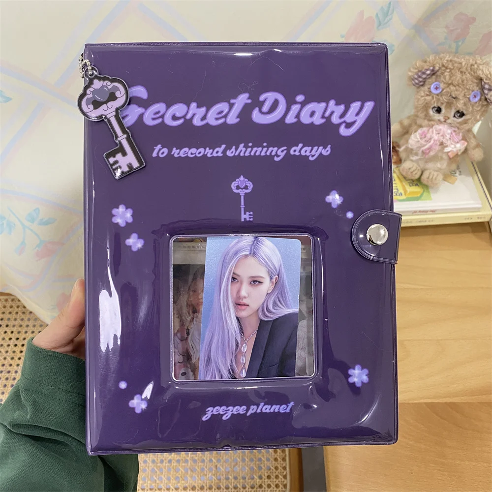 Deep Purple Secret Diary A5 Binder - 6-Ring Snap Photo Card Album ...